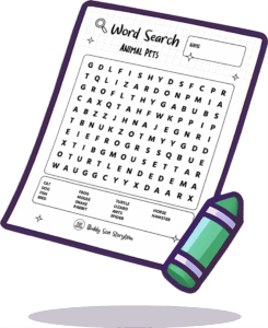 Word Search – Animal Pets (Free Printable for Kids) - Buddy Son ...